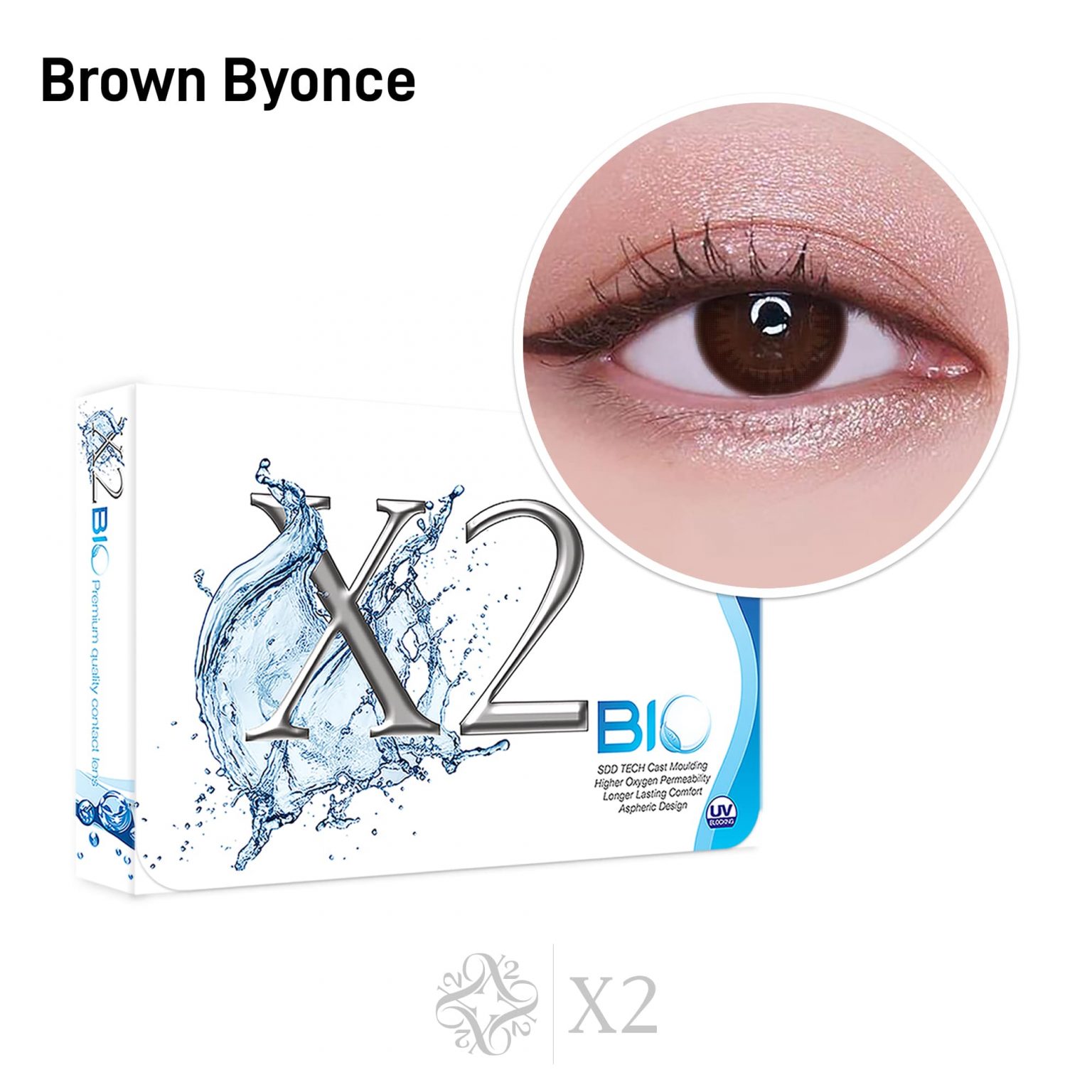 X2 BIO – Brown Byonce – X2 Softlens